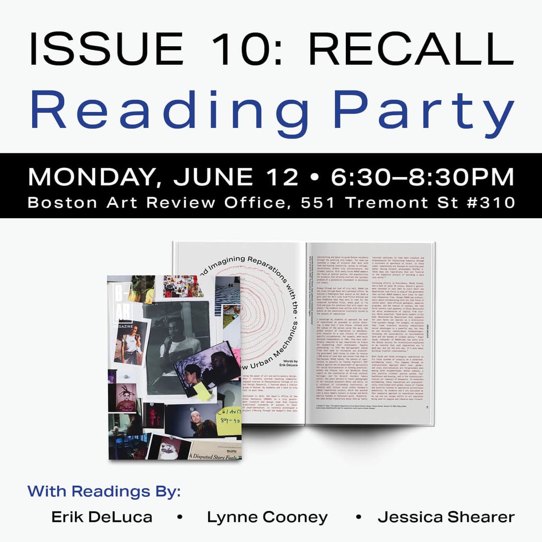 Programs & Events at Boston Art Review | Boston Art Review